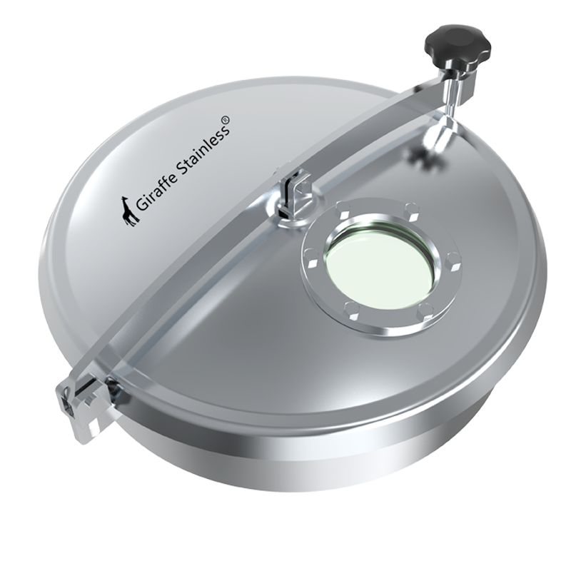 Non-Pressure Round Manway Door With Sight Glass 120 Series